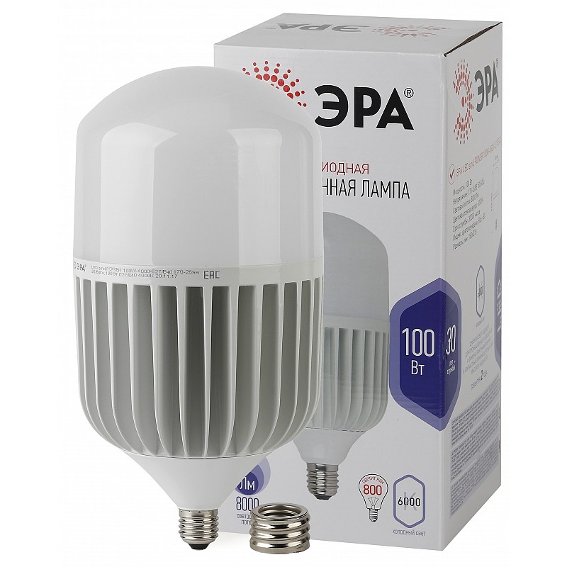 LED POWER T160-100W-6500-E27/E40 Лампа светодиодная ЭРА, Б0032090