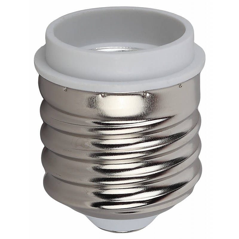 Переходник ЭРА E40-E27 пластиковый белый, ACS PRH-E40/E27-PLA-WH, Б0043742