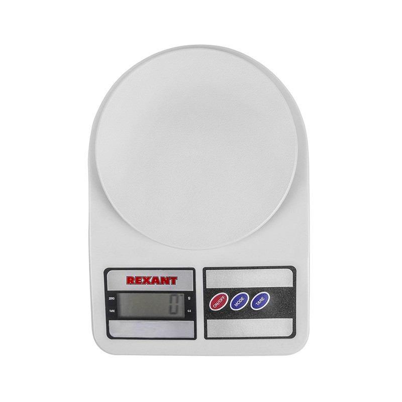 Весы настольные электронные, универсальные, от 1 гр. до 5 кг, пластик REXANT, 72-1003