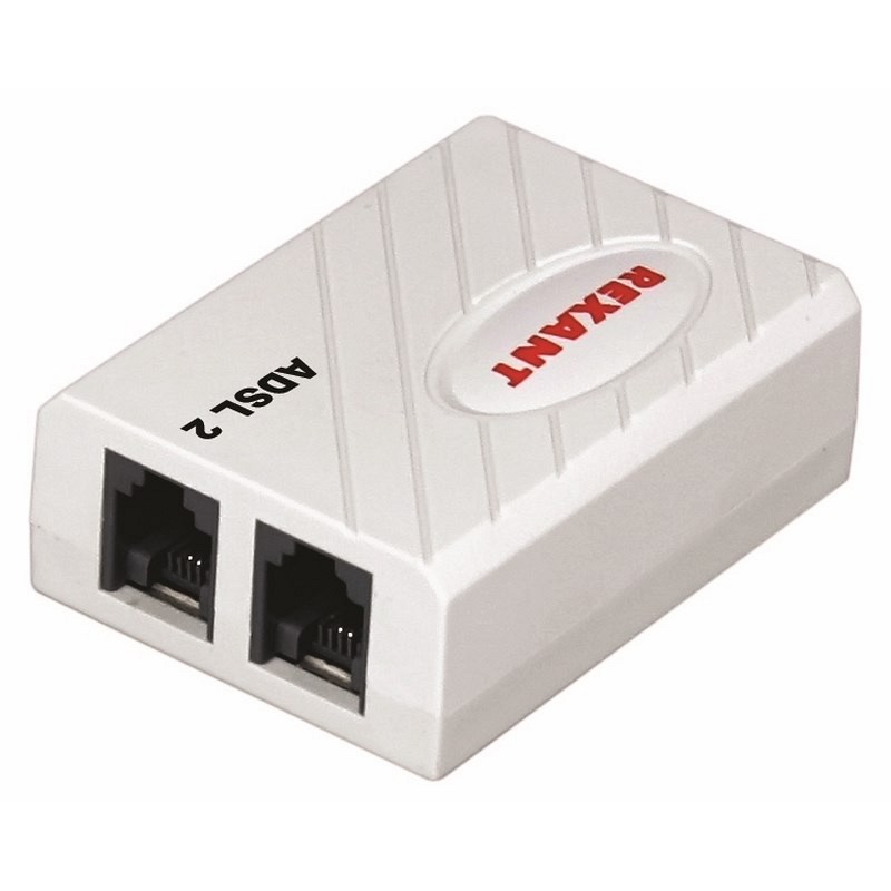 Делитель (сплиттер) ADSL 2, RJ-14(6P-4C) REXANT, 03-0015