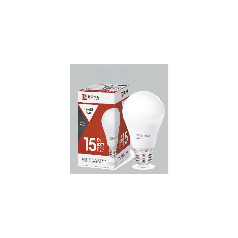 Лампа светодиодная низковольтная LED-MO-PRO 15Вт 12-48В Е27 4000К ...