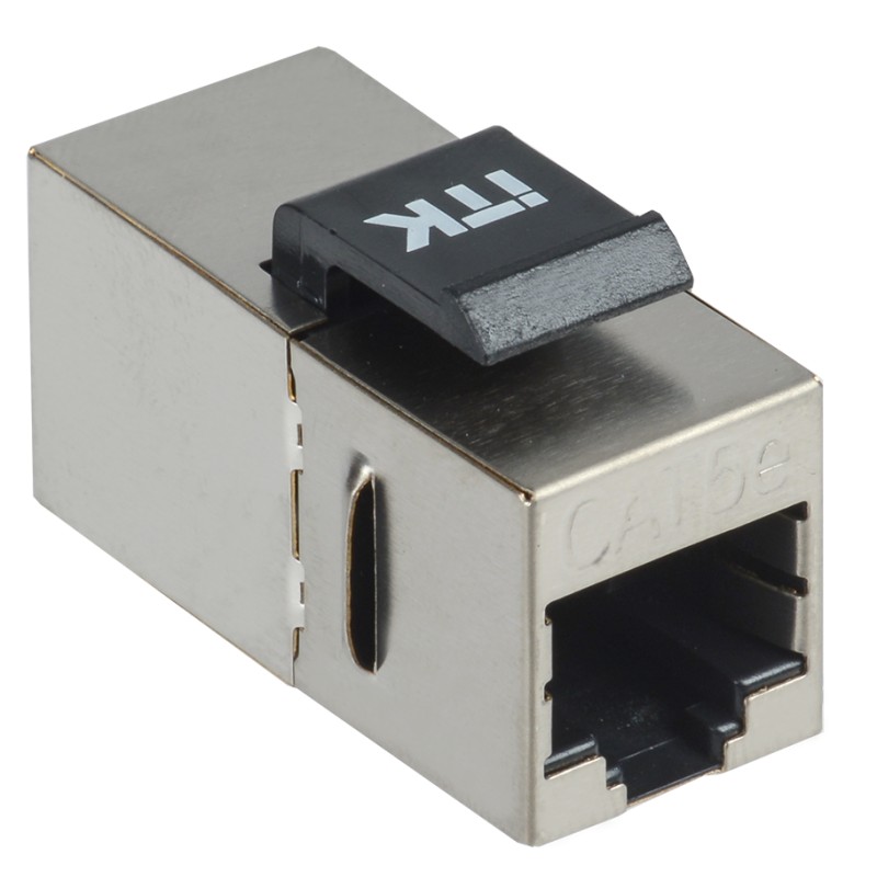 ITK Проходной адаптер кат.5E FTP RJ45-RJ45 Keystone Jack, CS7-1C5EF