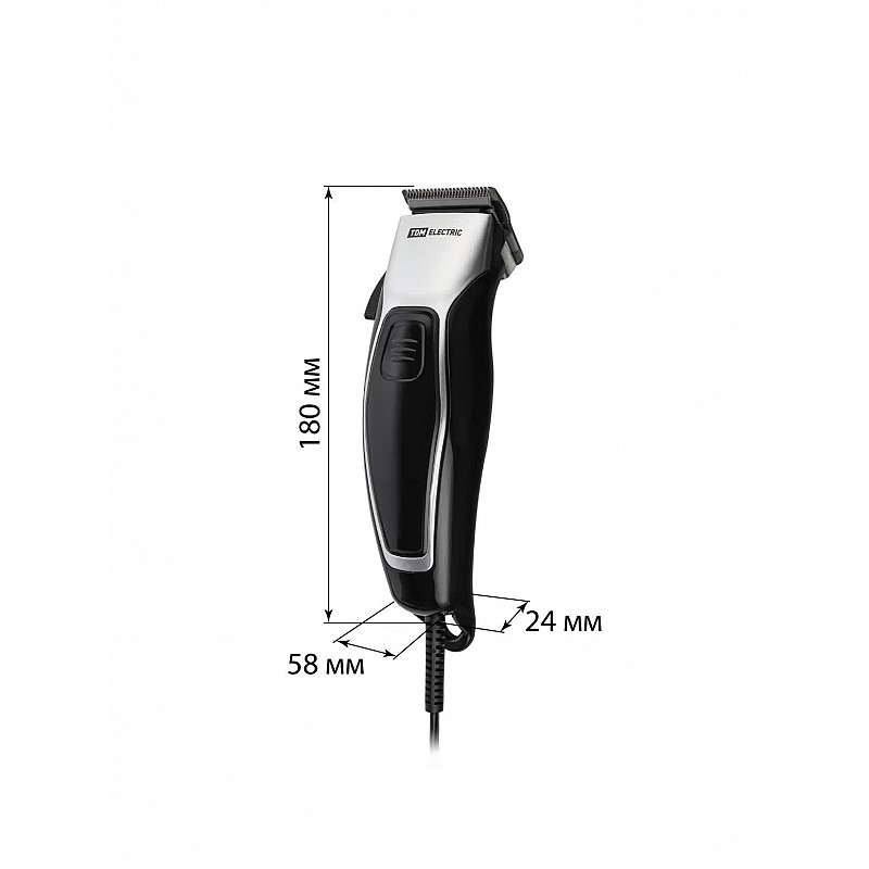 Машинка для стрижки проводная Барбер 3, 4 гребня (3,6,9,12 мм), TDM ...
