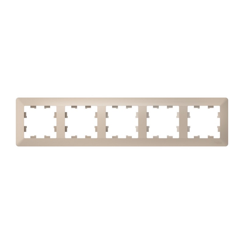 ATLASDESIGN AIR 5-постовая РАМКА, ПЕСОЧНЫЙ/дымчатый белый Systeme ...